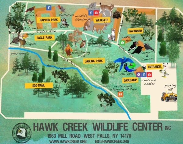 Map - Hawk Creek Wildlife Center